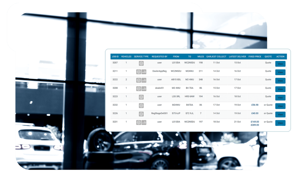 Vehicle transport for dealer groups - Movex